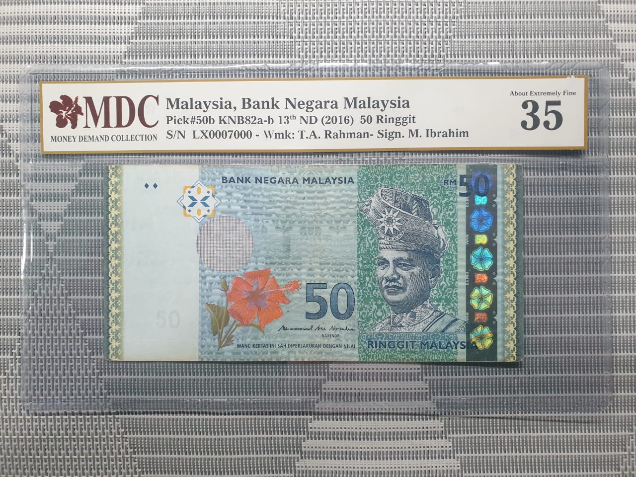 2016 Malaysia,Bank Negara Malaysia 50 Ringgit 《MDC Graded 35》 - Money ...