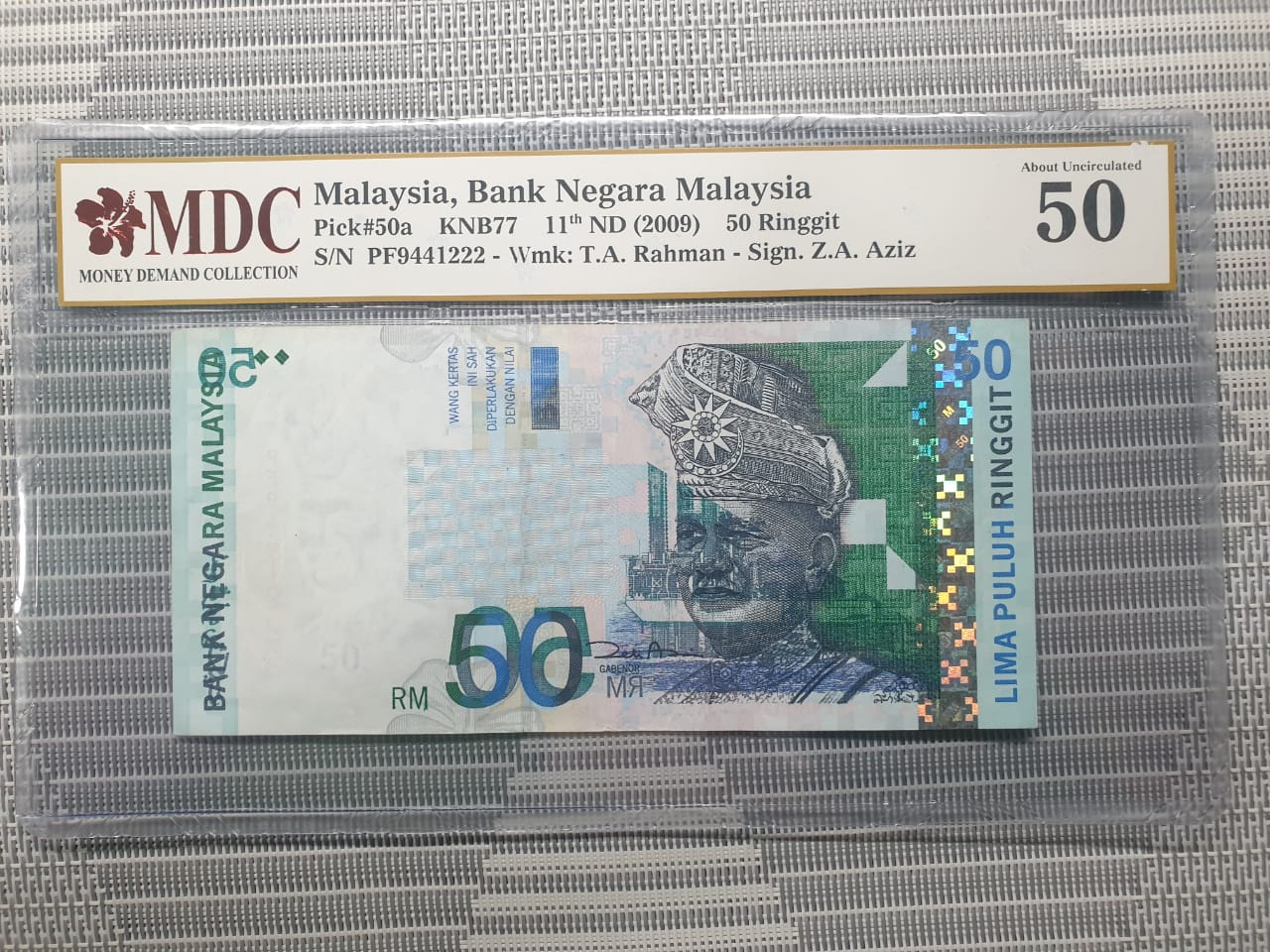 2009 Malaysia,Bank Negara Malaysia 50 Ringgit 《MDC Graded 50》 - Money ...