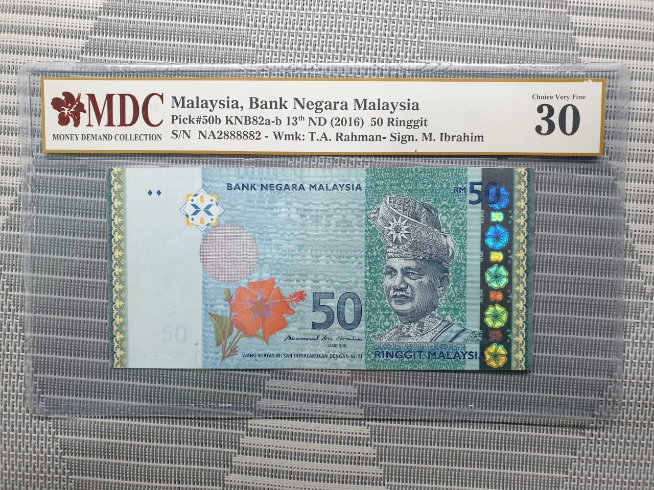 2016 Malaysia,Bank Negara Malaysia 50 Ringgit 《MDC Graded 30》 - Money ...