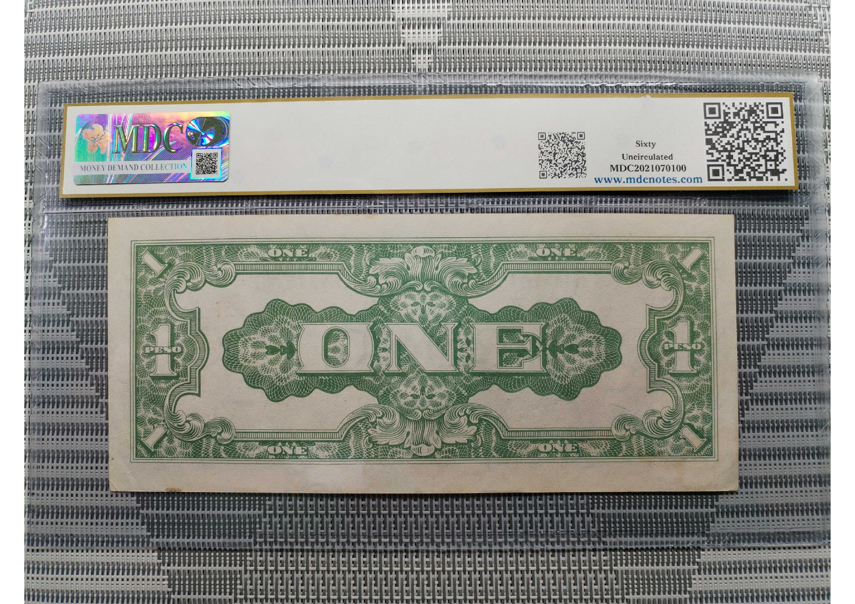 1942 Philippines 1 Peso "Allied Counterfeit" 《 MDC Graded 60 》 - Money ...