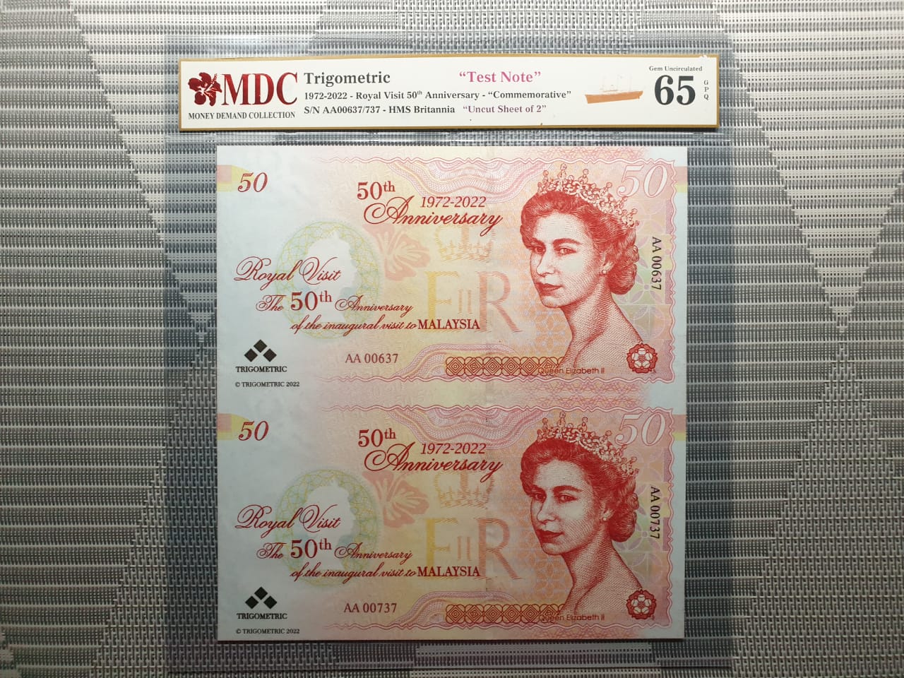 1972-2022 Trigometric , 50th Anniversary - "Commemorative" 《 MDC Graded ...