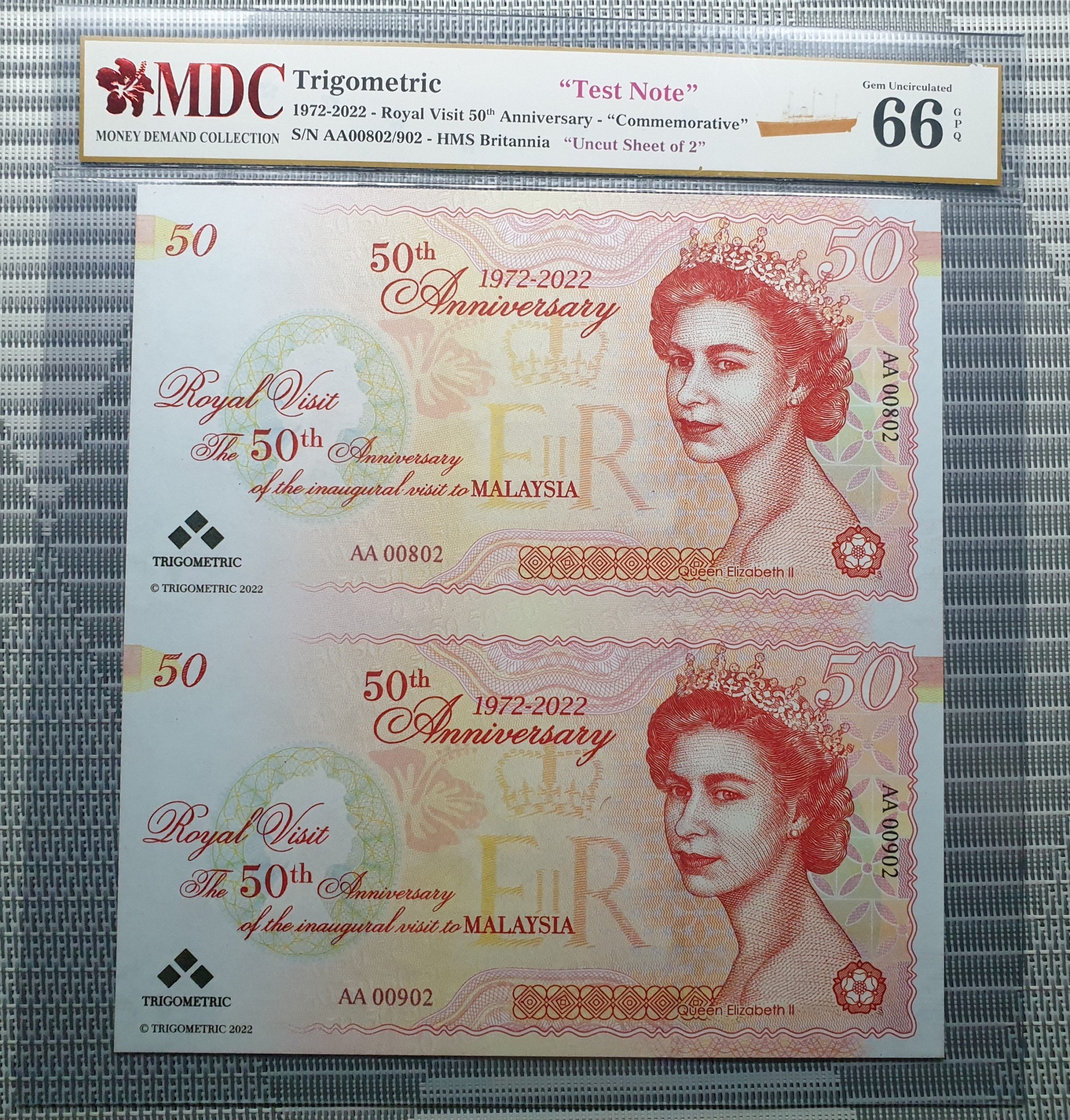 1972-2022 Trigometric , 50th Anniversary - "Commemorative" 《 MDC Graded ...