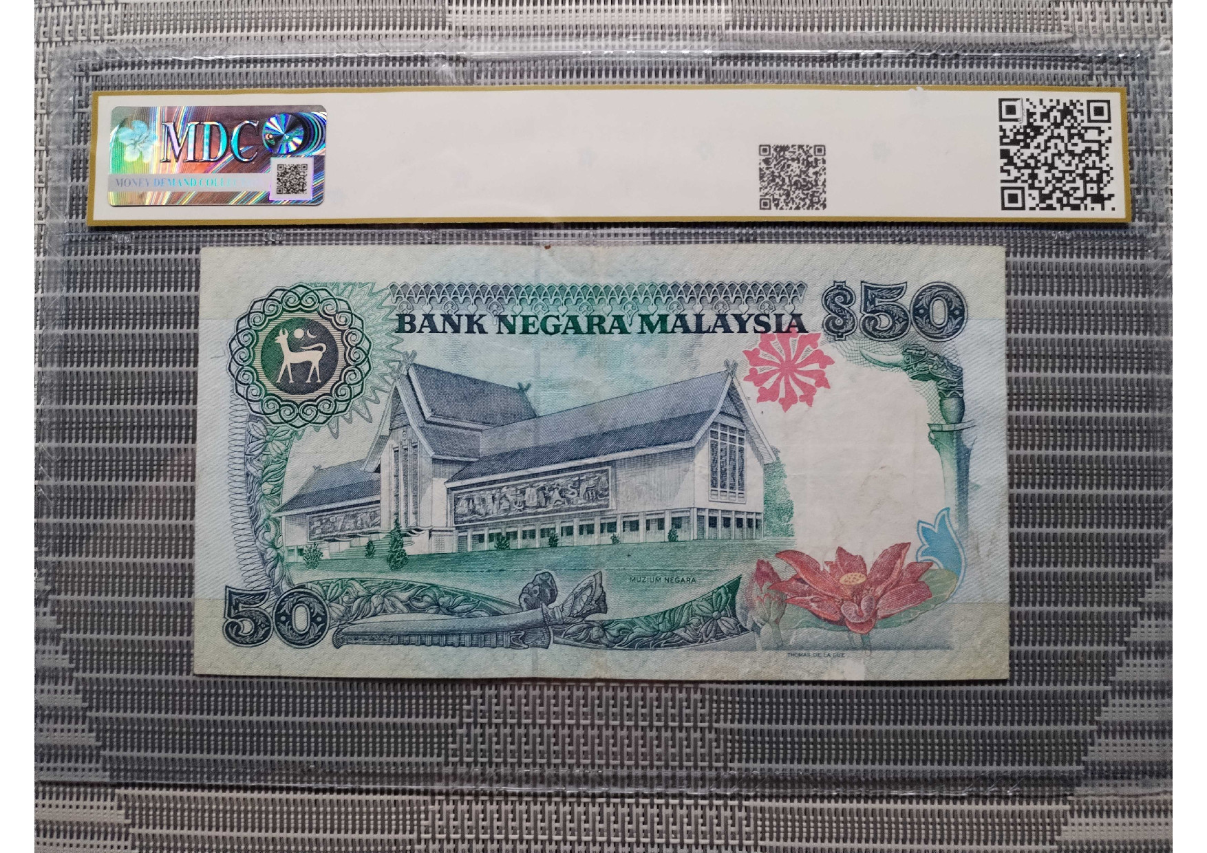 1991-92 Malaysia, Bank Negara Malaysia 50 Ringgit 《 MDC Graded 50 ...