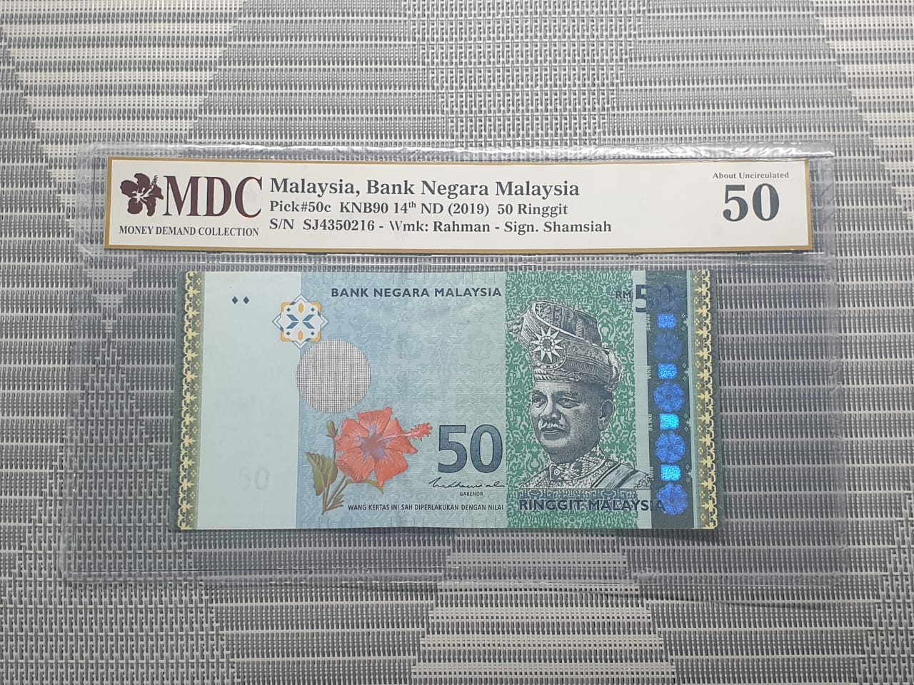 2019 Malaysia,Bank Negara Malaysia 50 Ringgit 《MDC Graded 50》 - Money ...