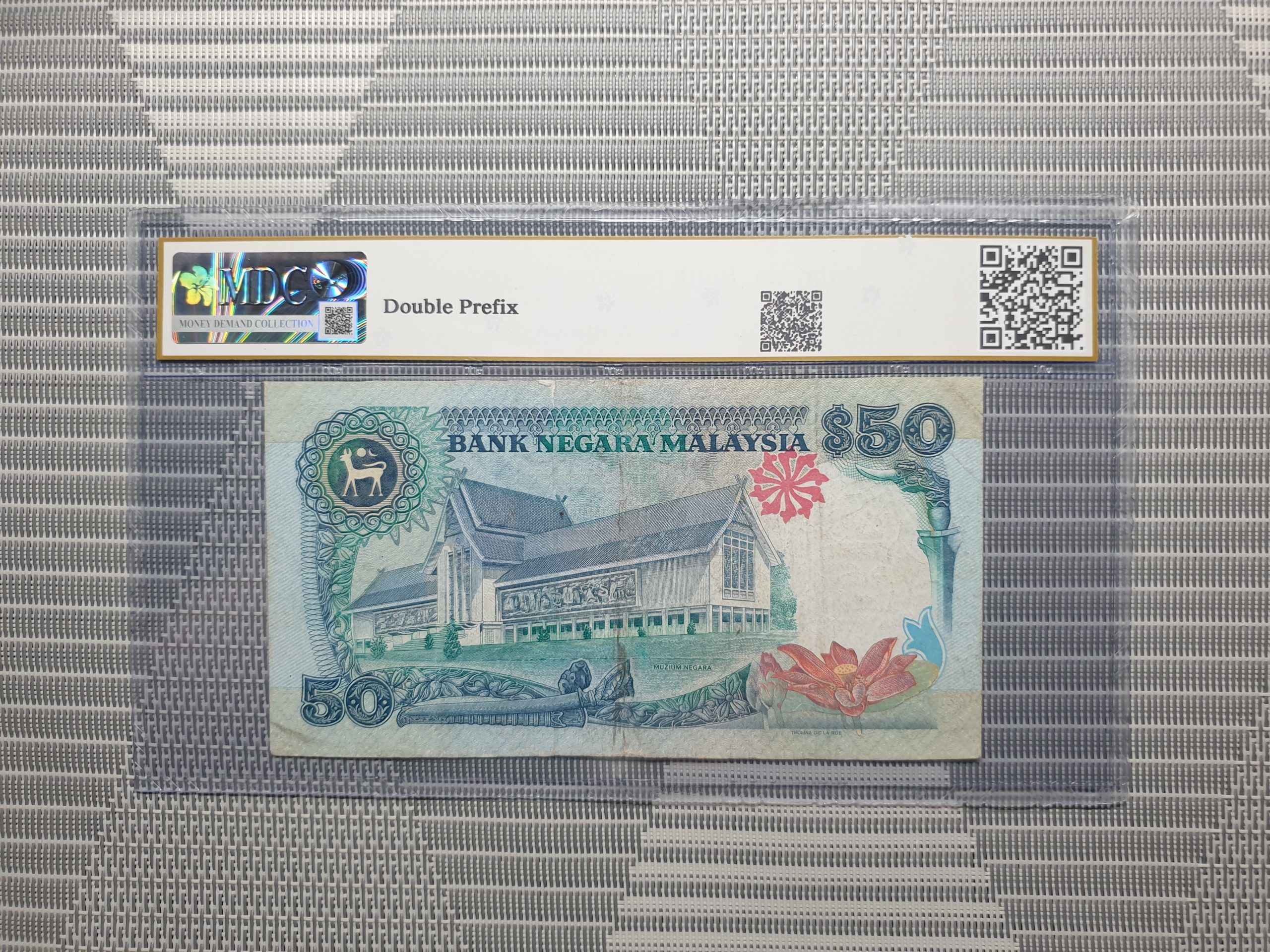1987 Malaysia,Bank Negara Malaysia 50 Ringgit - Double Prefix -《MDC ...