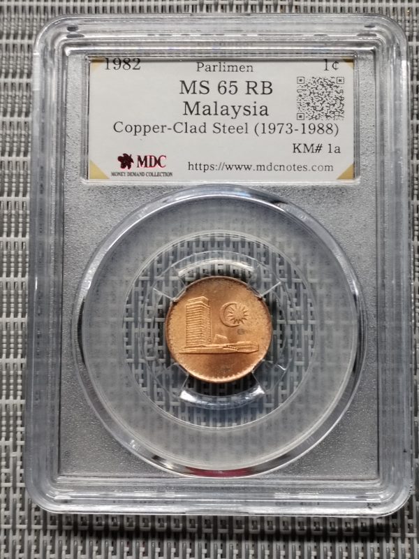 1981 Malaysia 1c "Parlimen" 《 MDC Graded MS 65 RB 》 - Money Demand ...