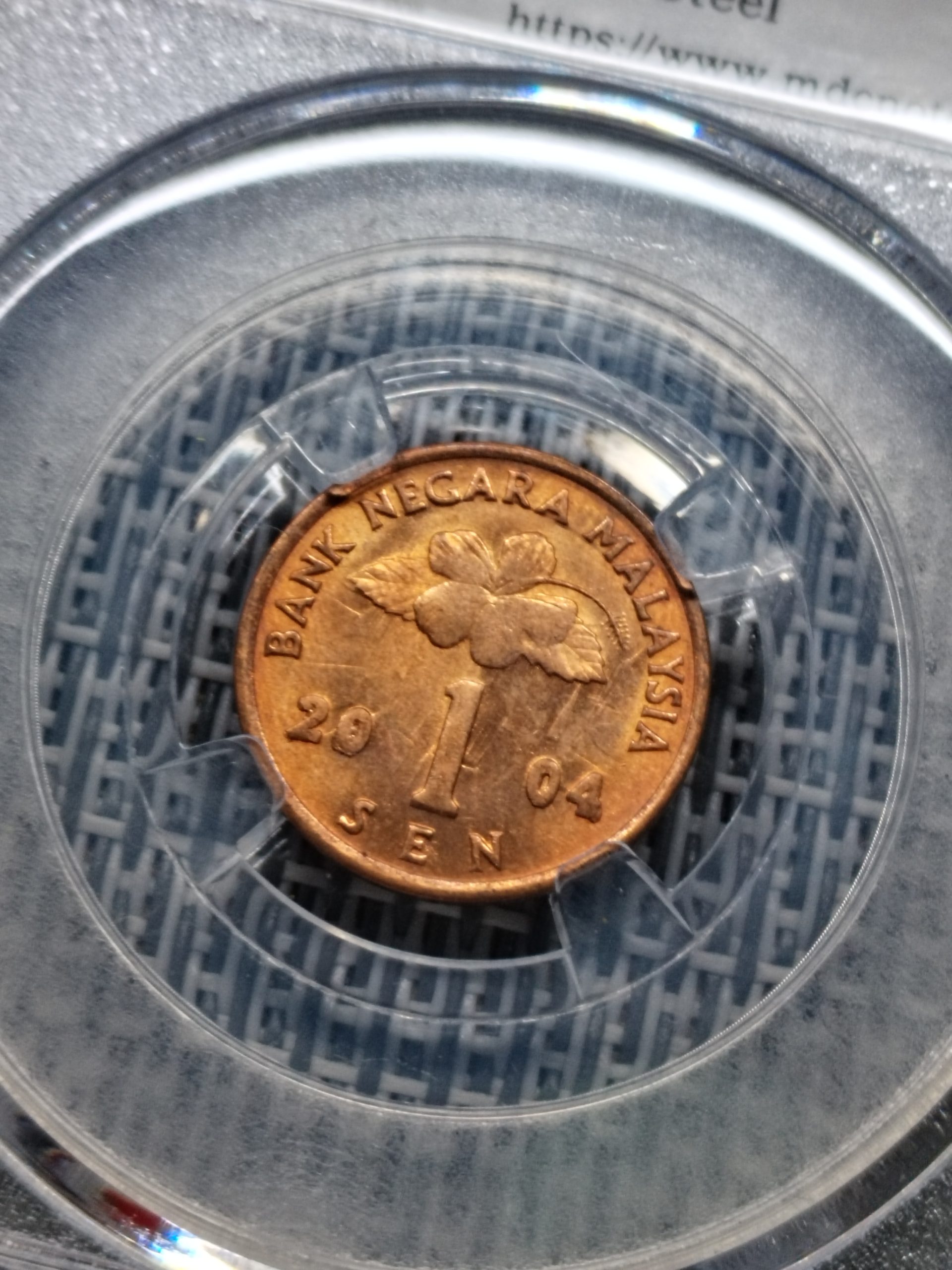 2004 Malaysia 1 Sen " ERROR " 《 MDC Graded MS 65 RD 》 - Money Demand ...