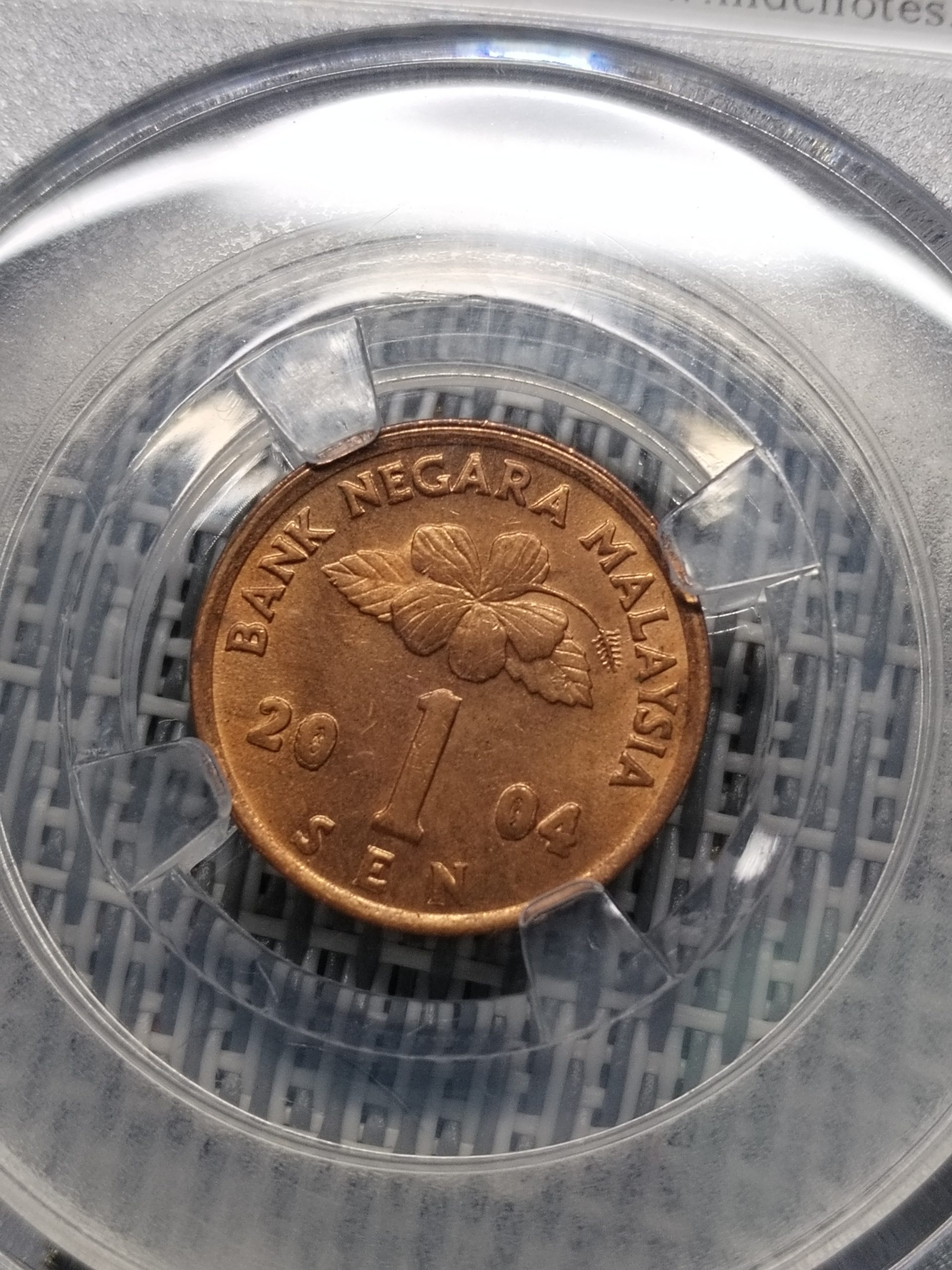 2004 Malaysia 1 Sen " ERROR " 《 MDC Graded MS 65 RD 》 - Money Demand ...