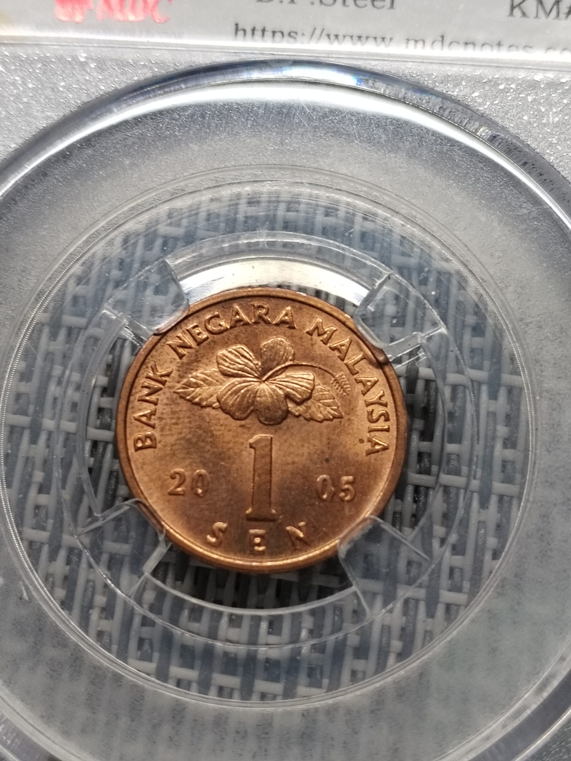 2005 Malaysia 1 Sen " ERROR" 《 MDC Graded MS 65 RD 》 - Money Demand ...