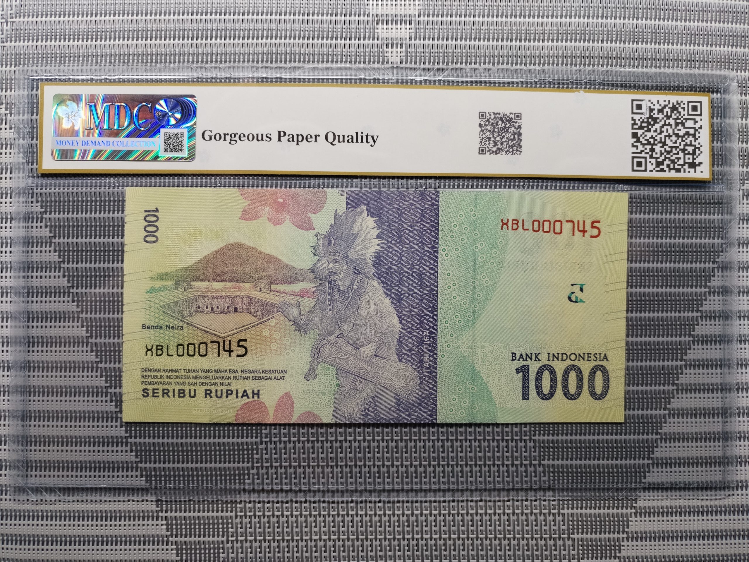 2016 Indonesia, Bank Indonesia 1000 Rupiah “ Replacement #X' "《 MDC ...