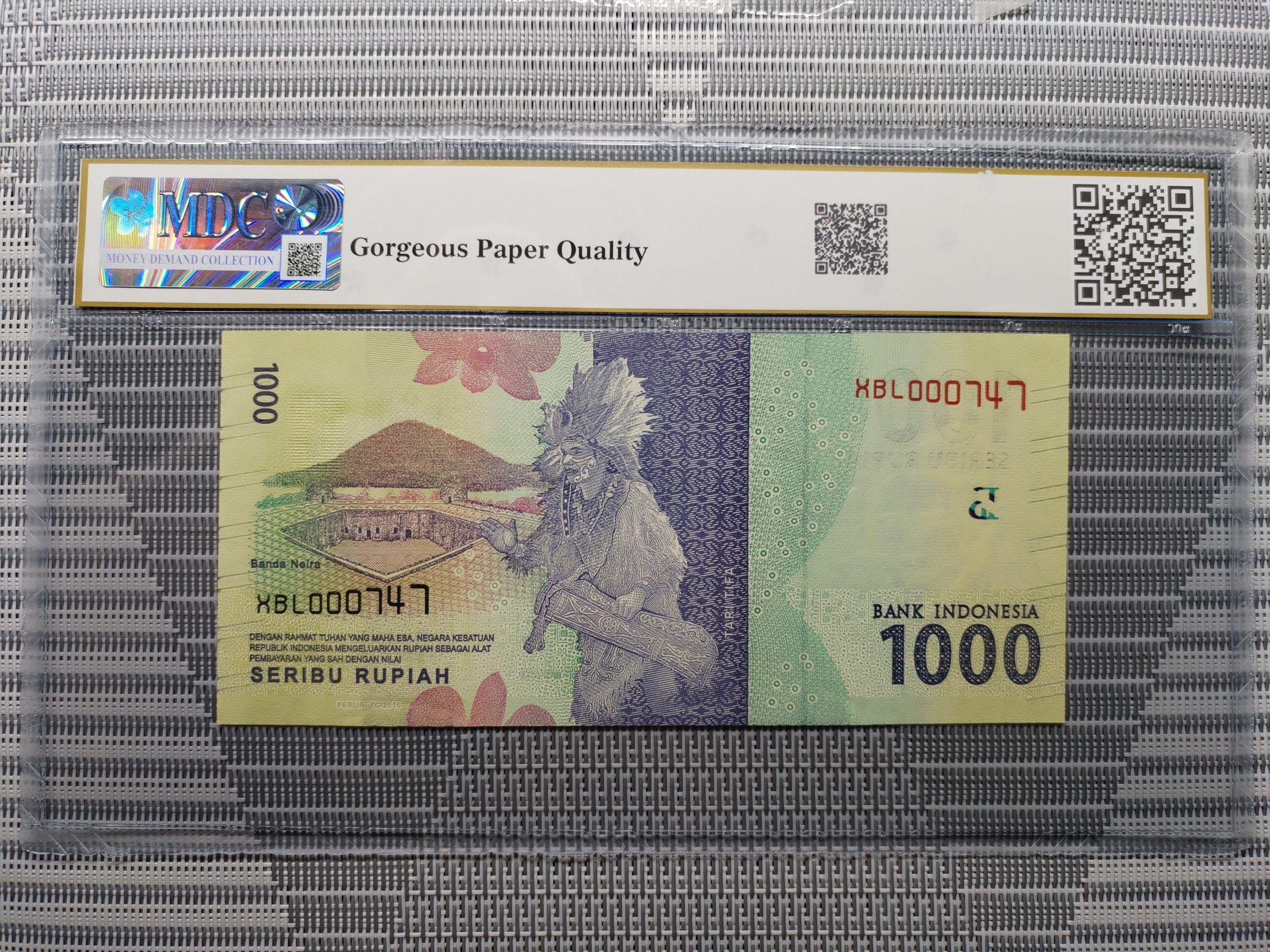 2016 Indonesia, Bank Indonesia 1000 Rupiah “ Replacement #X' "《 MDC ...