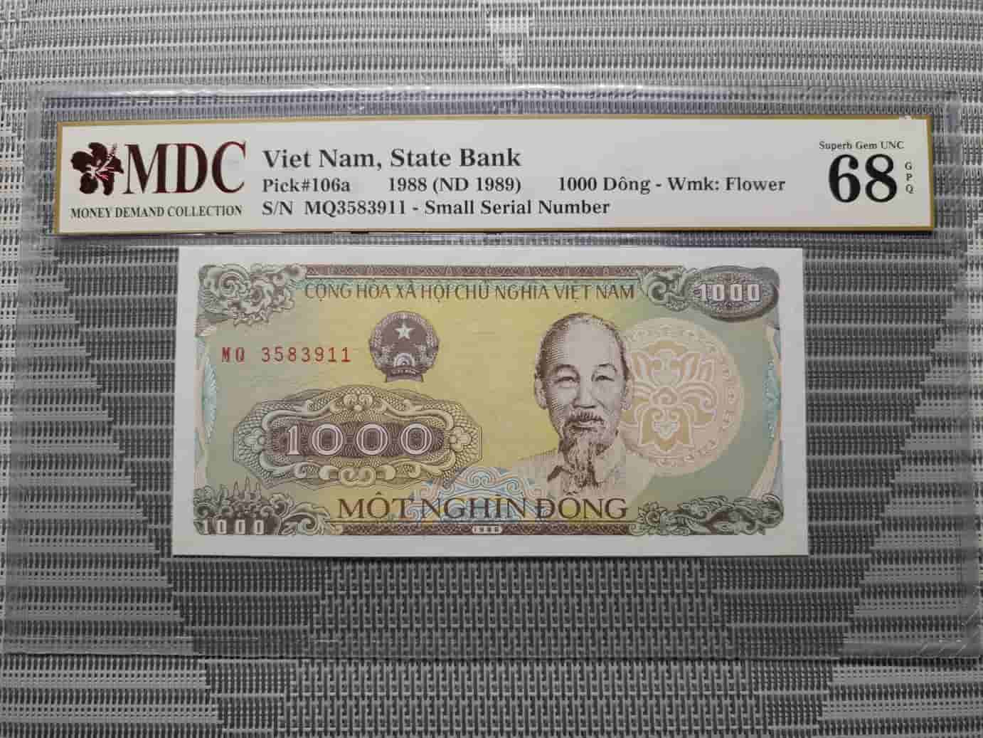 1988 Viet Nam 1000 Dong - Money Demand Collection