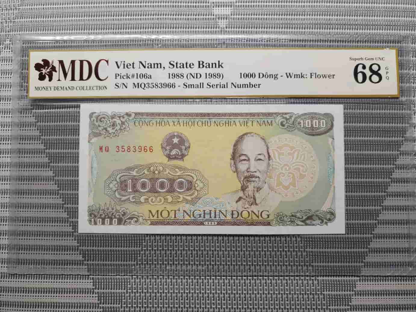 1988 Viet Nam 1000 Dong - Money Demand Collection