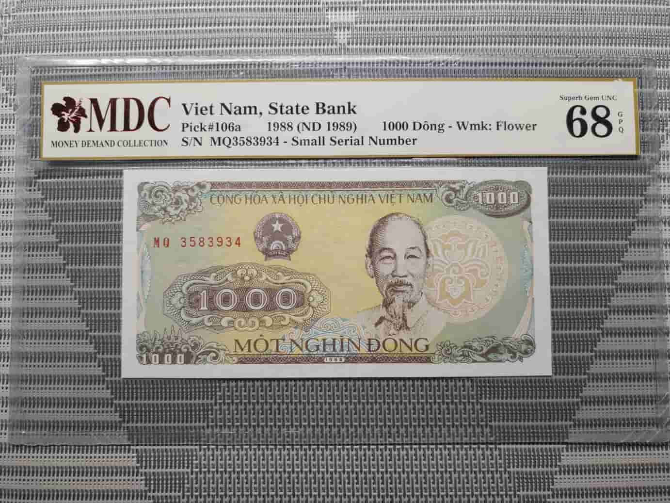 1988 Viet Nam 1000 Dong - Money Demand Collection