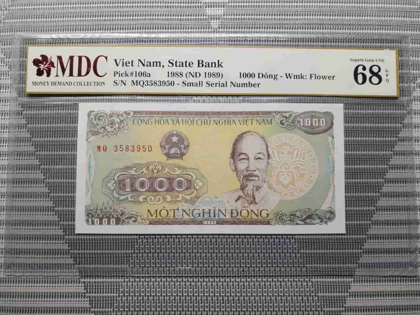 1988 Viet Nam 1000 Dong - Money Demand Collection