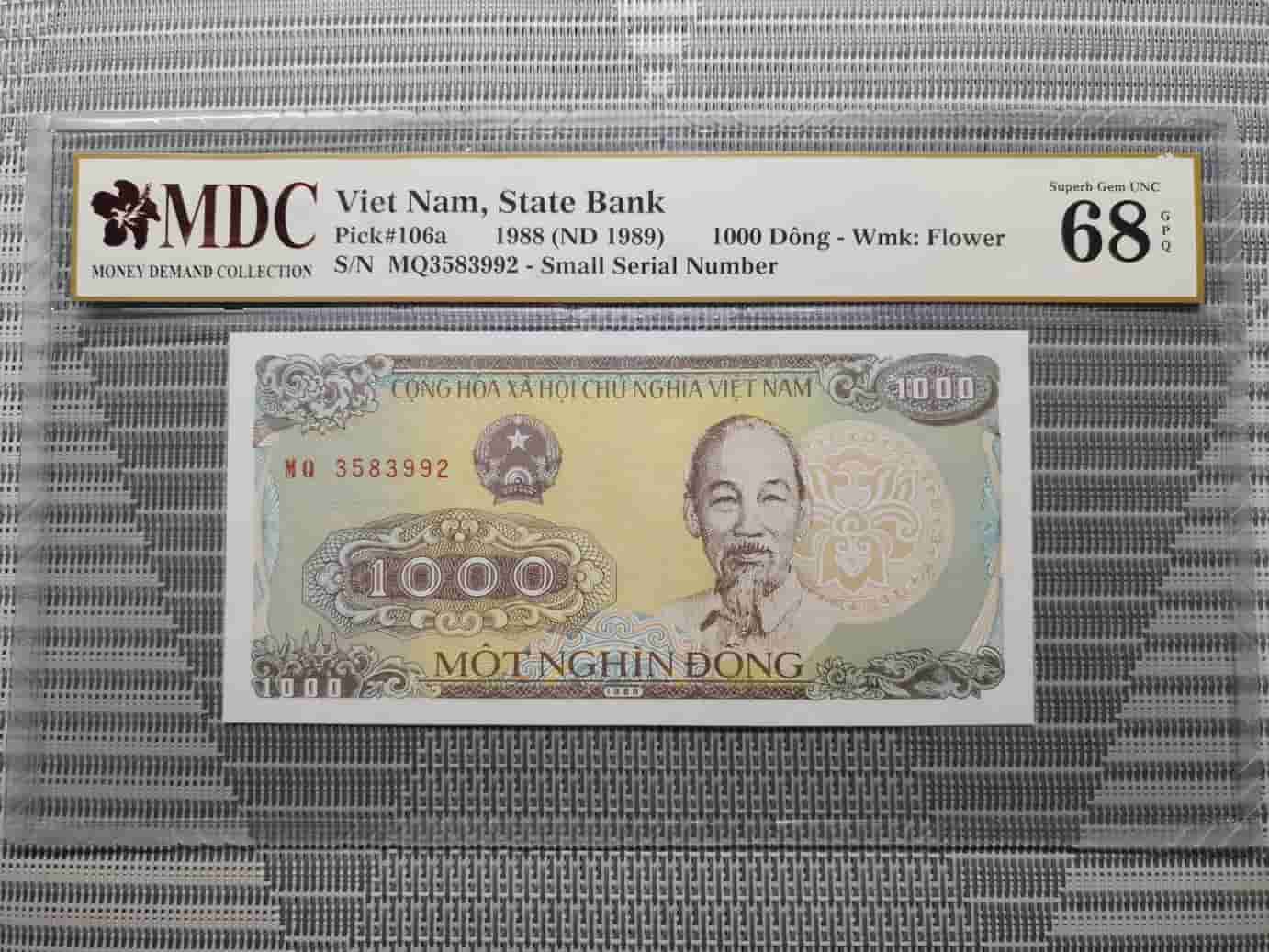 1988 Viet Nam 1000 Dong - Money Demand Collection