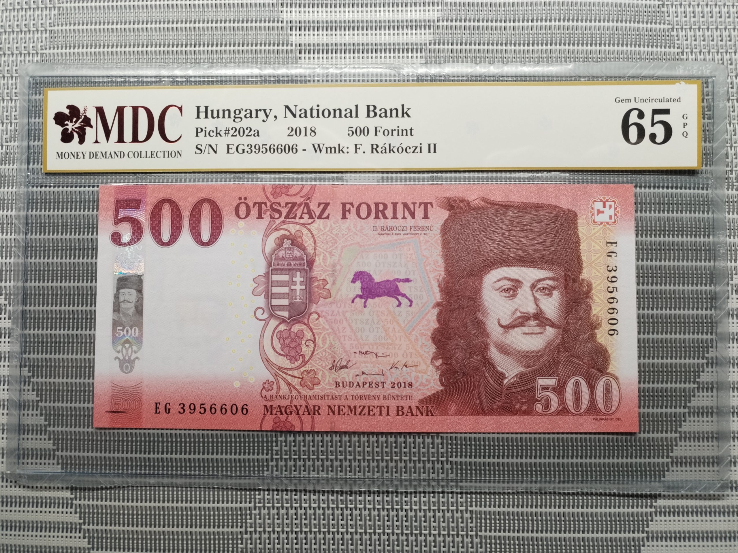 2018 Hungary, National Bank 500 Forint《 MDC Graded 65 GPQ 》 - Money ...
