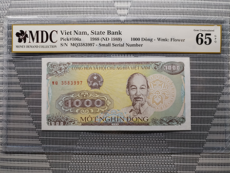 1988 Viet Nam 1000 Dong - Money Demand Collection