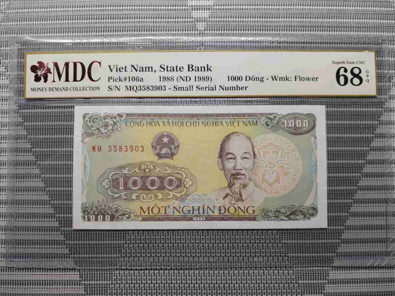 1988 Viet Nam 1000 Dong - Money Demand Collection